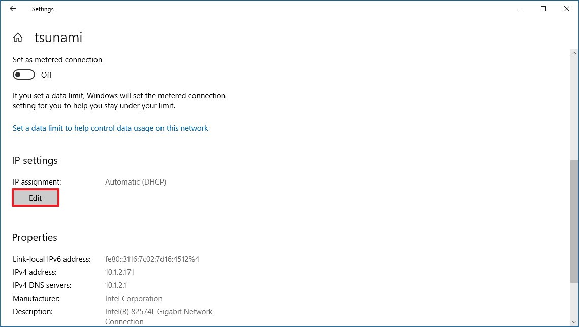 Assigning static IP address for Ethernet adapter - Panda Solutions Assigning static IP address for Ethernet adapter - Panda Solutions